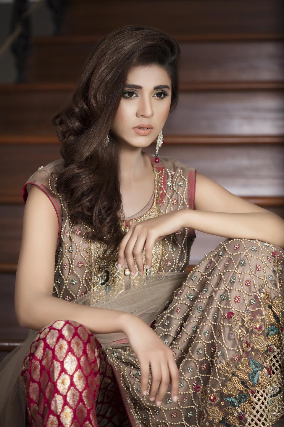 COFFEE AND MAROON COLOR BRIDAL DRESS – SBR506 – Exclusive Online Boutique