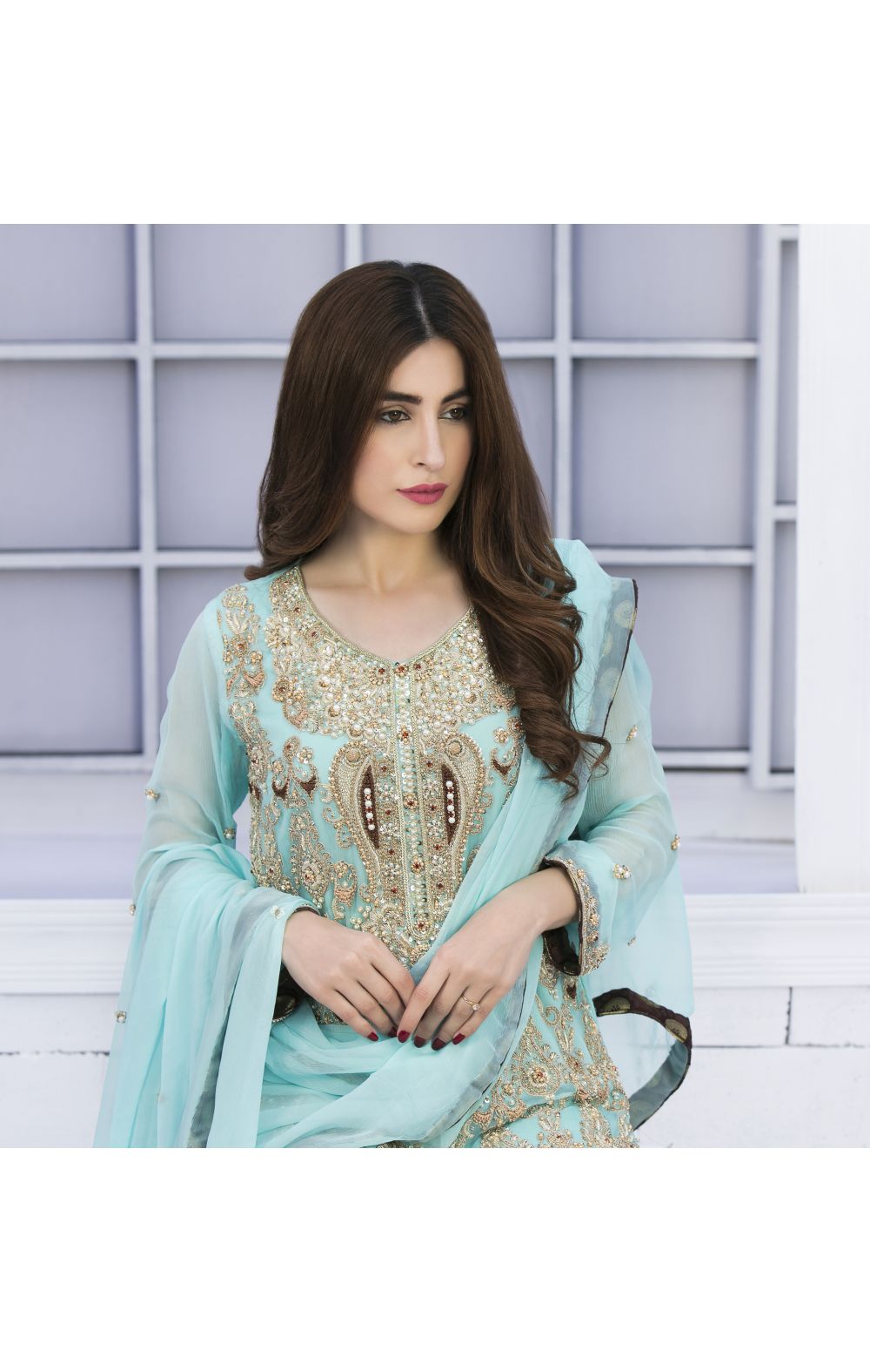 EXCLUSIVE LIGHT FEROZI BRIDAL WEAR – G15663A – Exclusive Online Boutique