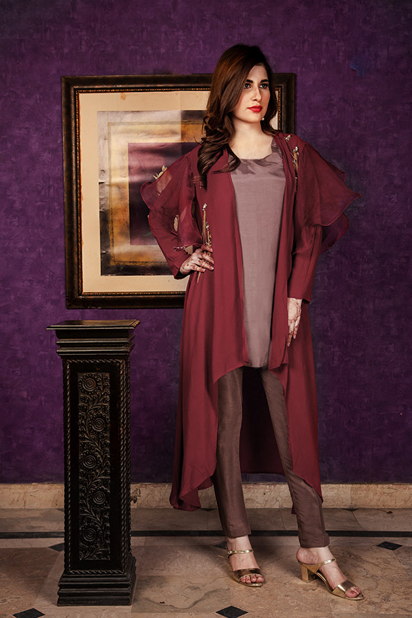 EXCLUSIVE MAROON LUXURY PRET – SDS444 – Exclusive Online Boutique