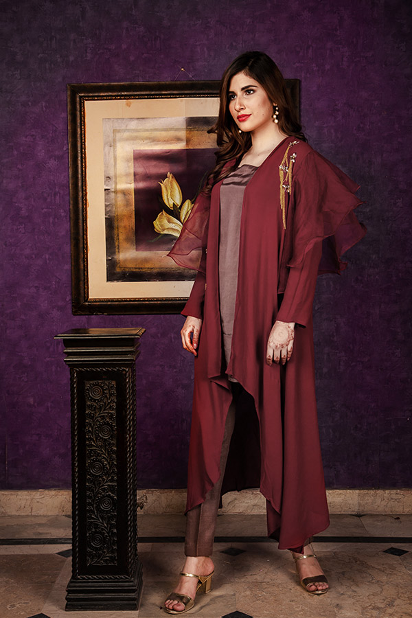 EXCLUSIVE MAROON LUXURY PRET – SDS444 – Exclusive Online Boutique